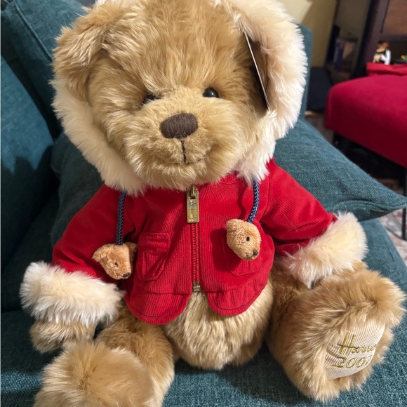 Harrods | Toys | Harrods 207 Brown And Red Stuffed Animal Teddy Bear ...